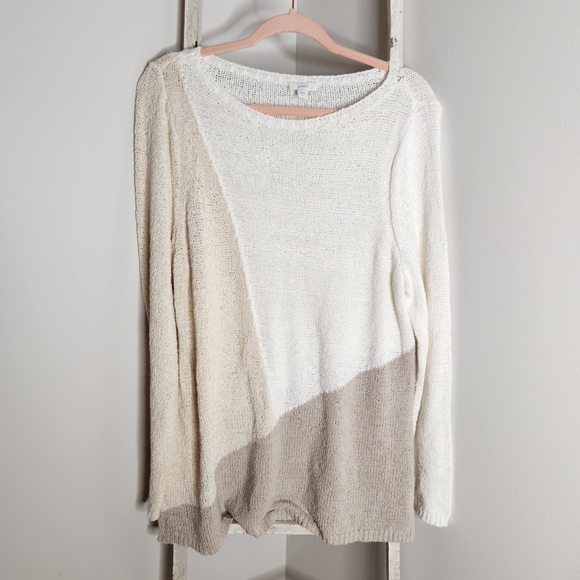 J. Jill | Sweaters | Jjill Sweater Womens Large Pure Jill Colorblock ...